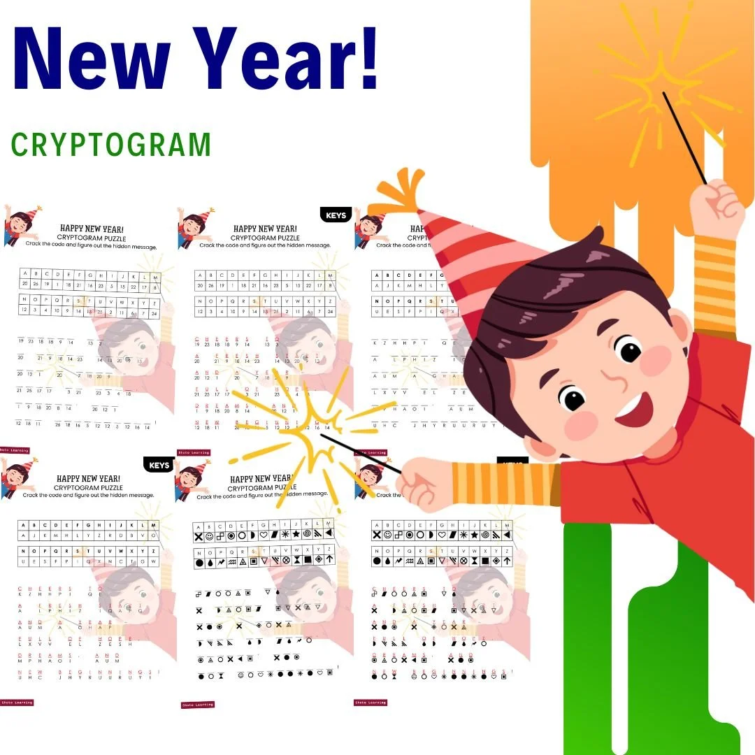 Fun New Year Missing Letter Worksheets – Perfect for Kids!