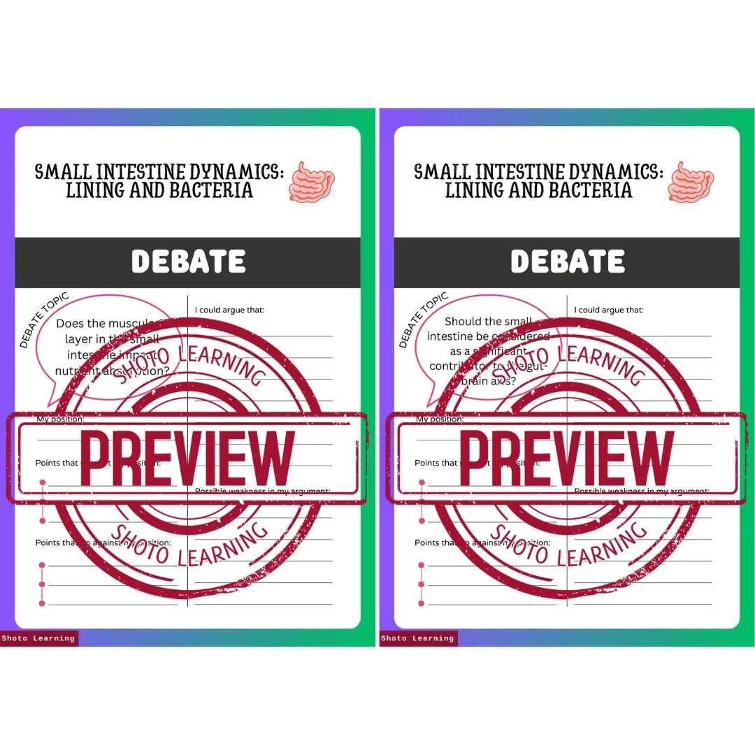Small Intestine Villi Cut & Paste Activity | Anatomy