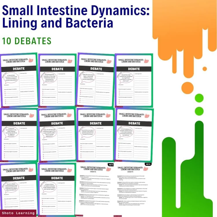 Small Intestine Word Search: Lining & Bacteria Puzzle