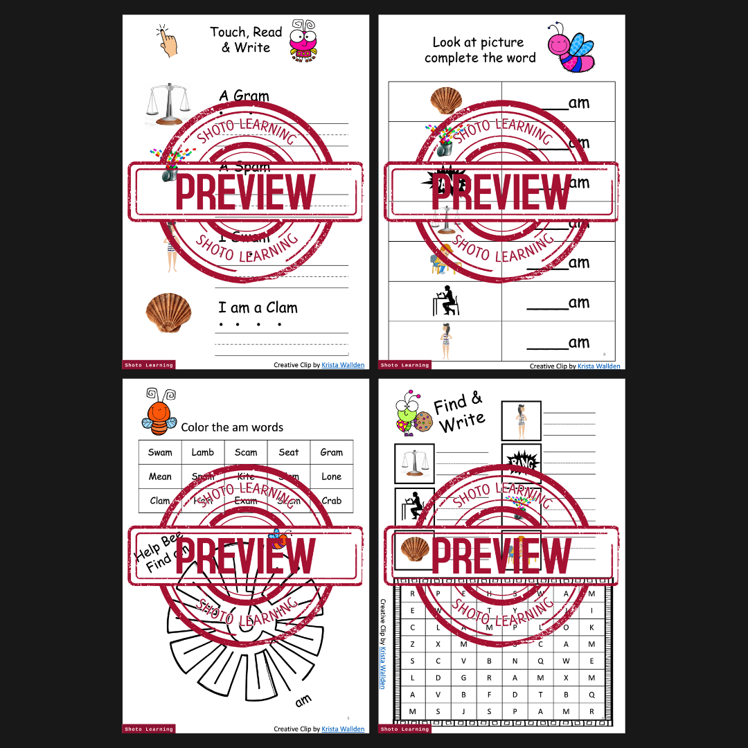 IP Word Family CVC Blend Worksheets: Fun Activities for Reading ...