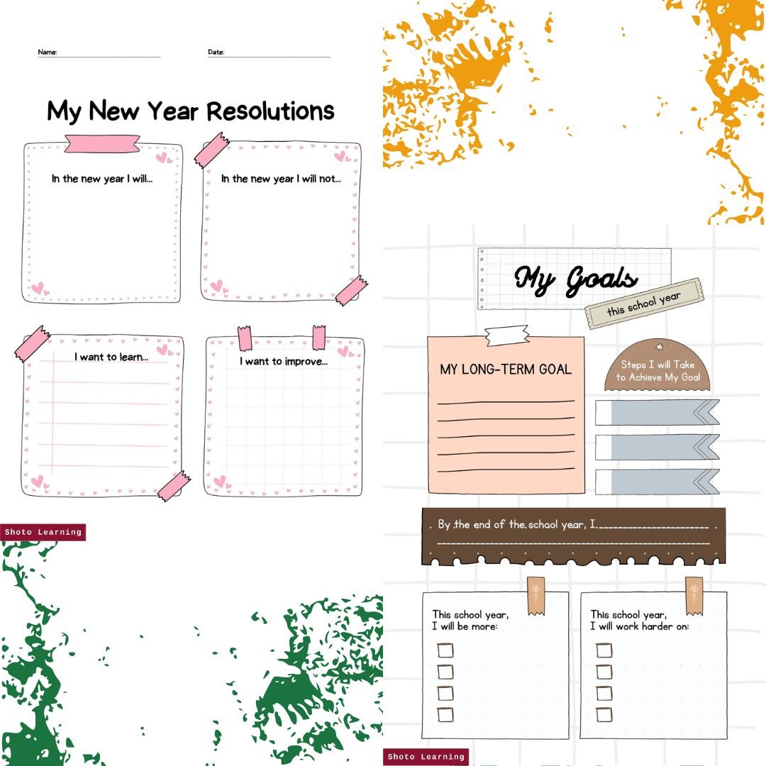 New Year Writing Prompts Worksheet – 10 Fun Creative Prompts