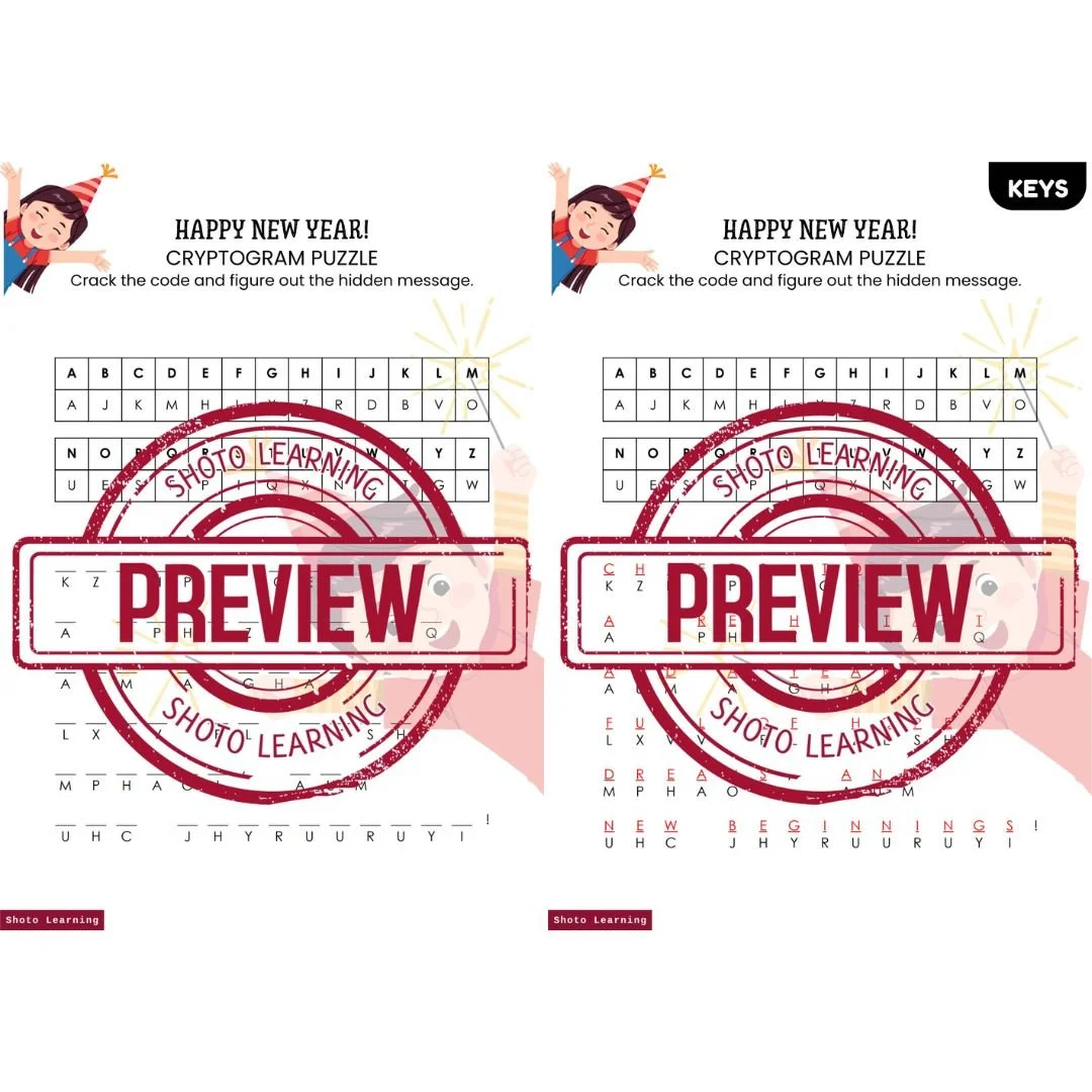 Fun New Year Missing Letter Worksheets – Perfect for Kids!