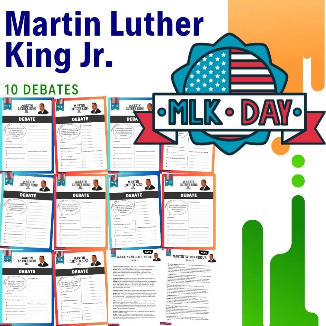 Martin Luther King Jr. Bingo Game – 30 Printable Sheets