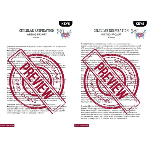 Cellular Respiration Debate Pack – 10 Debates + Answers Included