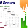 Five Senses Word Search Puzzle - Fun Science Activity for Kids