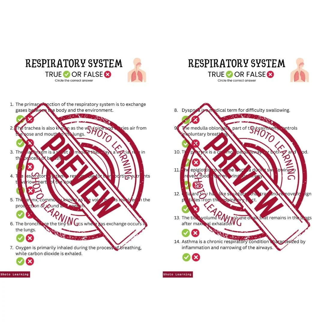 Respiratory System Diagram: Fill in the Blanks and Learn