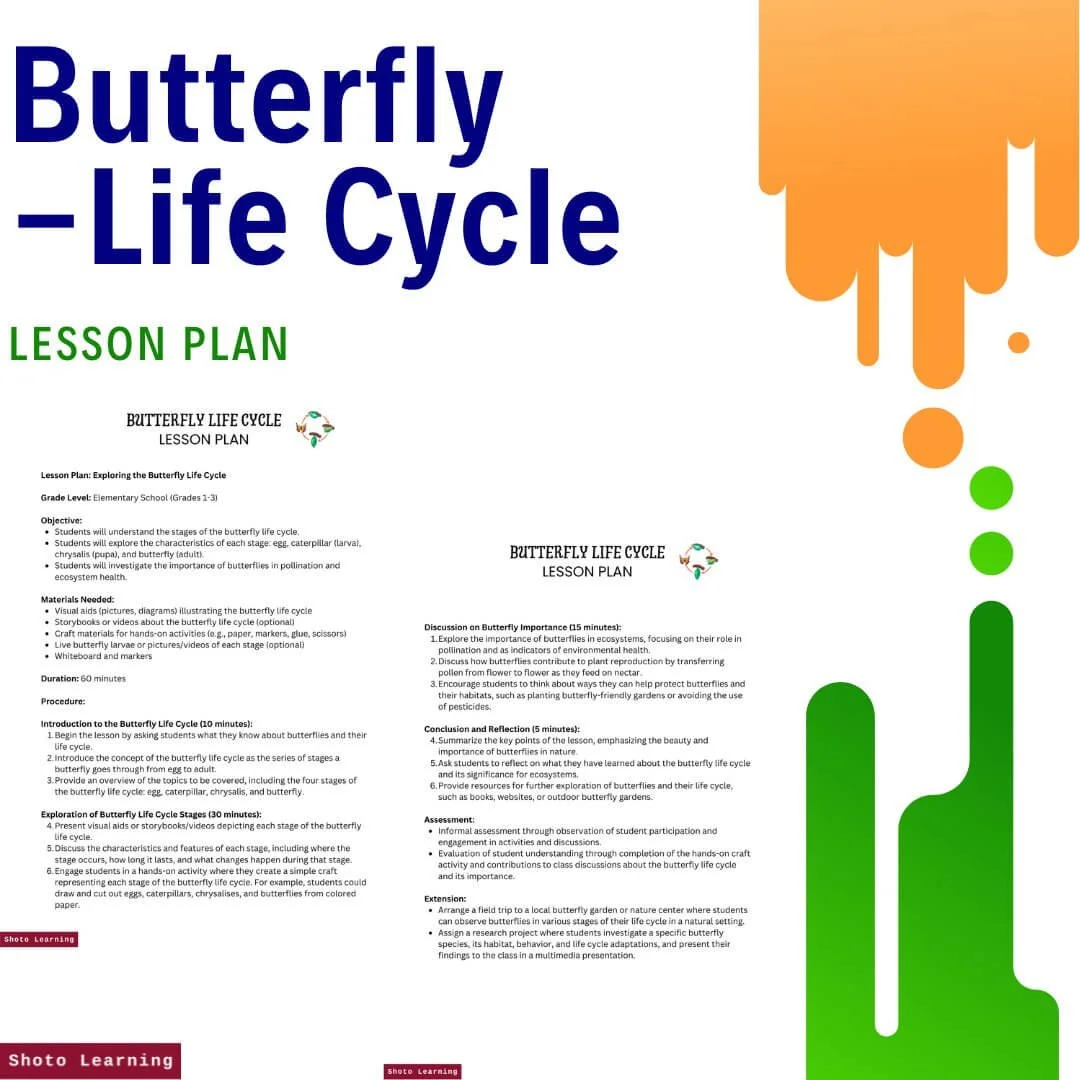 Free Butterfly Life Cycle Cut and Paste Worksheet for Kids