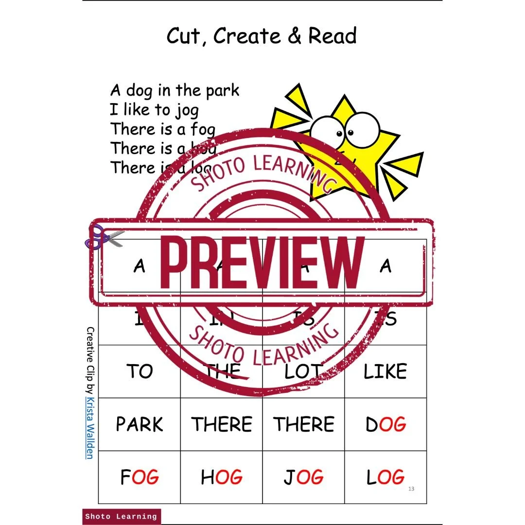 IN Word Family CVC Worksheets & Activities – 18 Pages