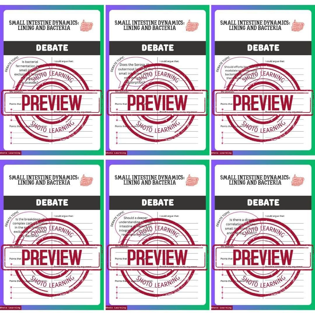 Small Intestine Word Search: Lining & Bacteria Puzzle