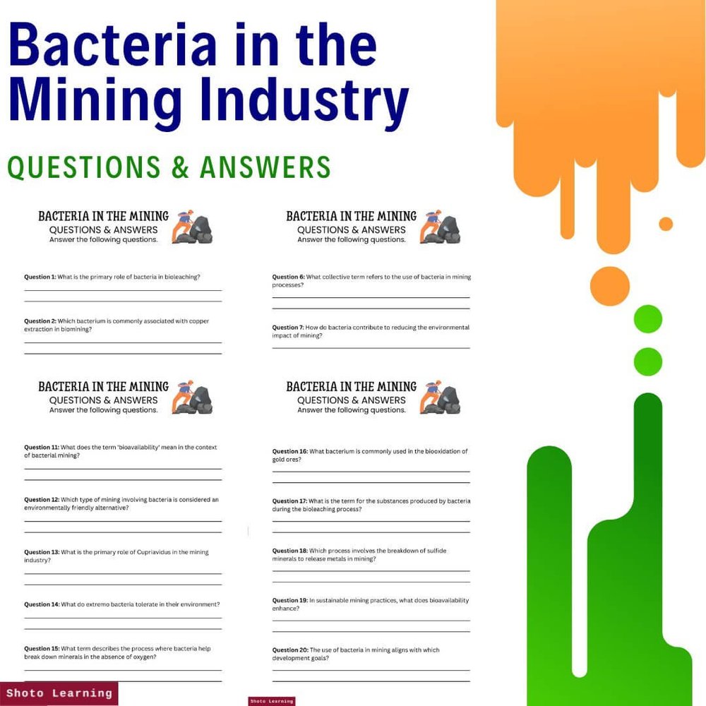 Bacterial Mining Quest: Discover Microbes in Mining | Word Search
