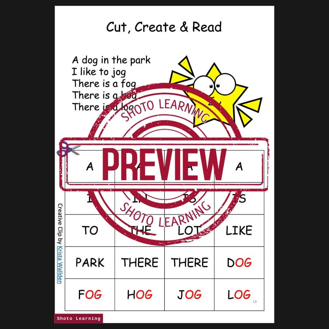 ED Word Family CVC Blend Worksheets Bundle – 18 Activities for Speaking ...