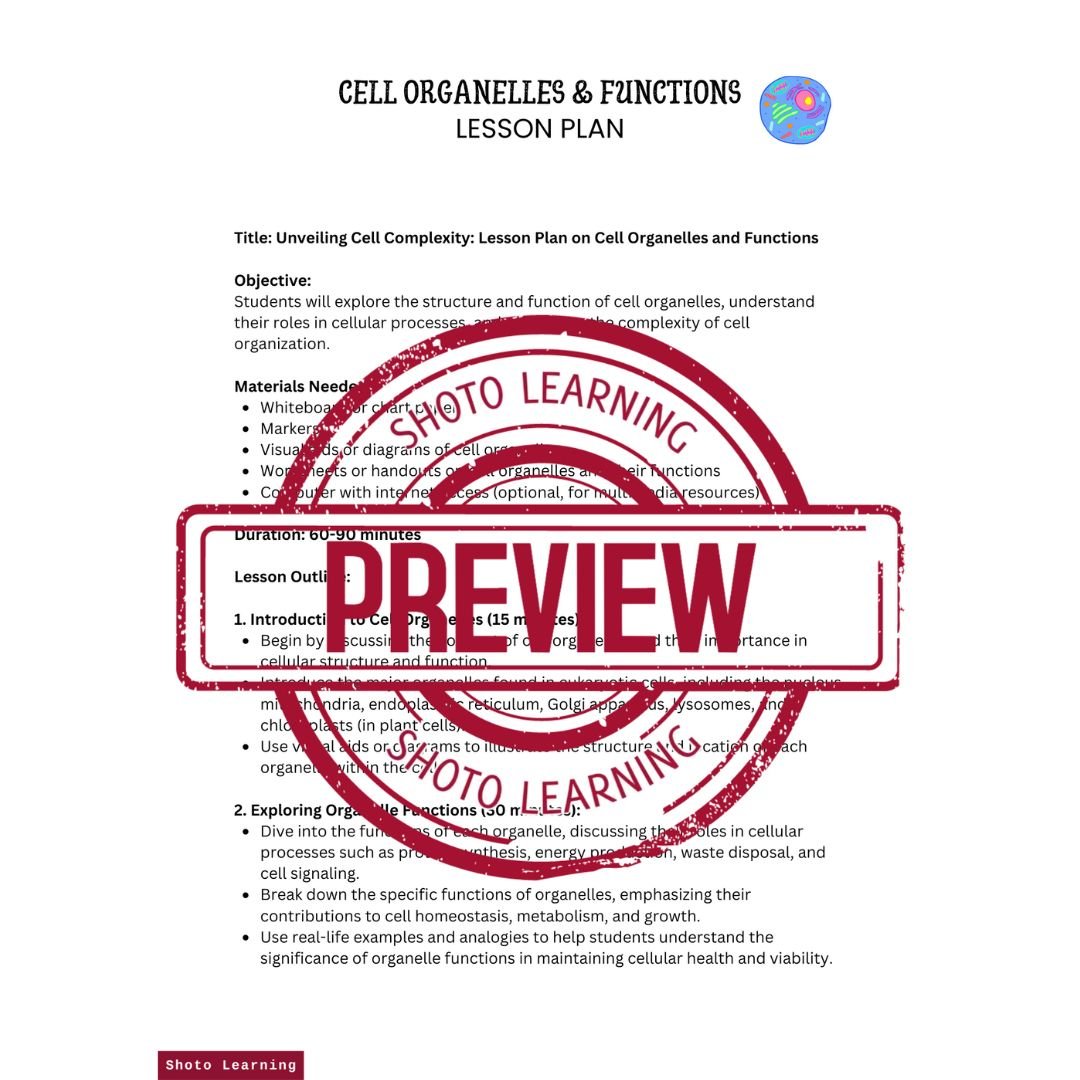 Cell Organelles Word Search Puzzle – Fun Cellular Biology Learning