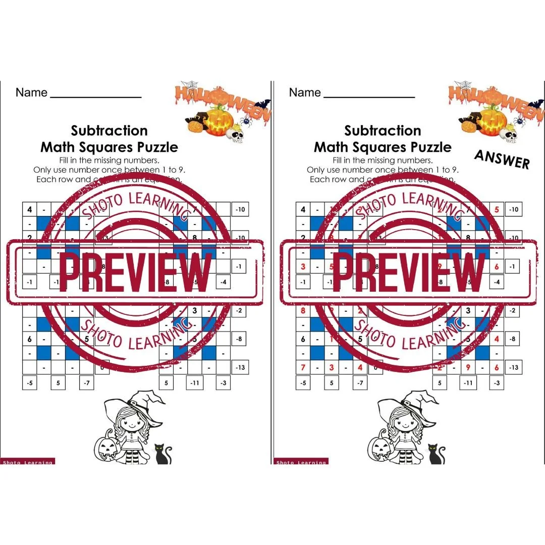 Halloween Addition Puzzle: Fun Math Worksheet