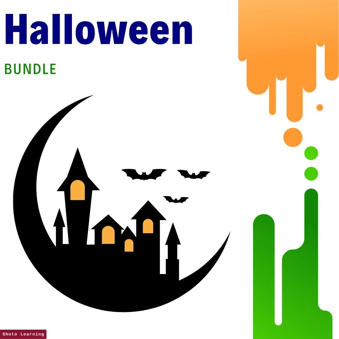 Spooky Halloween Activities Bundle for Kids | Shoto Learning