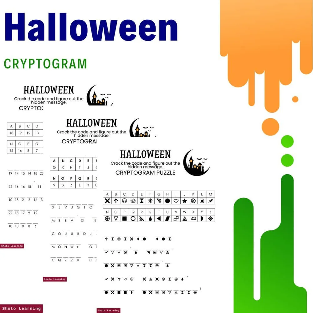 Spooky Halloween Activities Bundle for Kids | Shoto Learning