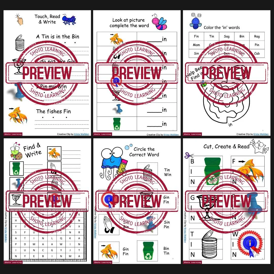 Master the EG Word Family: CVC Blend Worksheets for Speaking, Reading ...