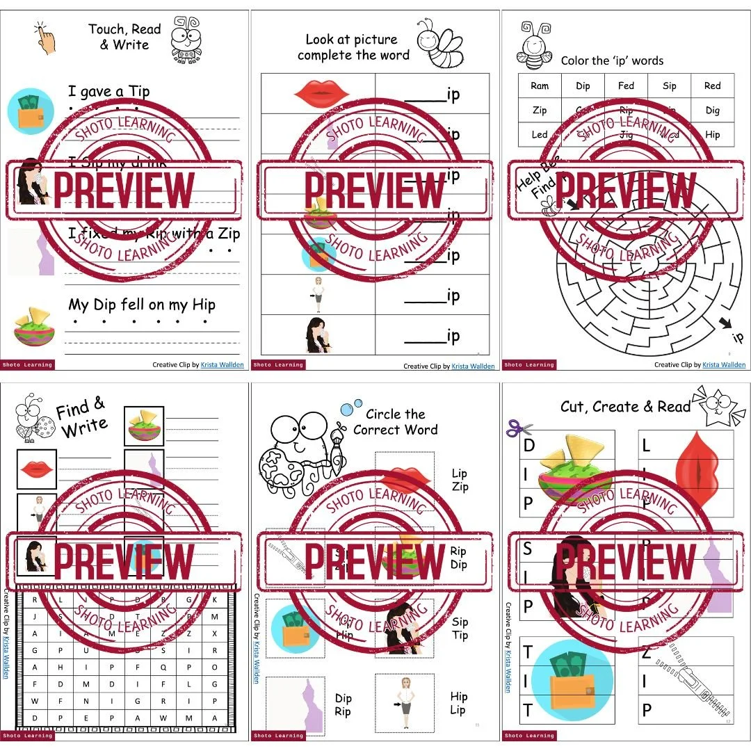 Interactive AM Word Family CVC Worksheets for Early Learners