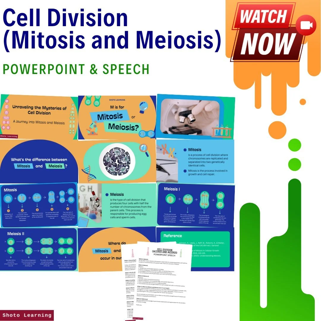 Mitosis vs Meiosis Poster: Visual Guide to Cell Division