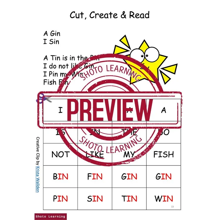 EG Word Family CVC Blend Worksheets – 10 Activities