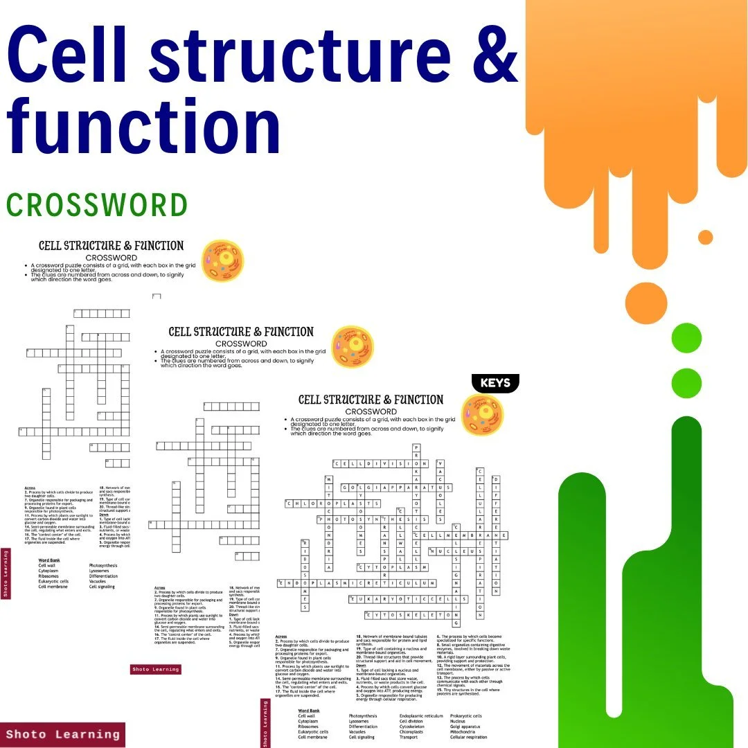 Cell Structure Word Search Worksheet | Fun Biology Activity