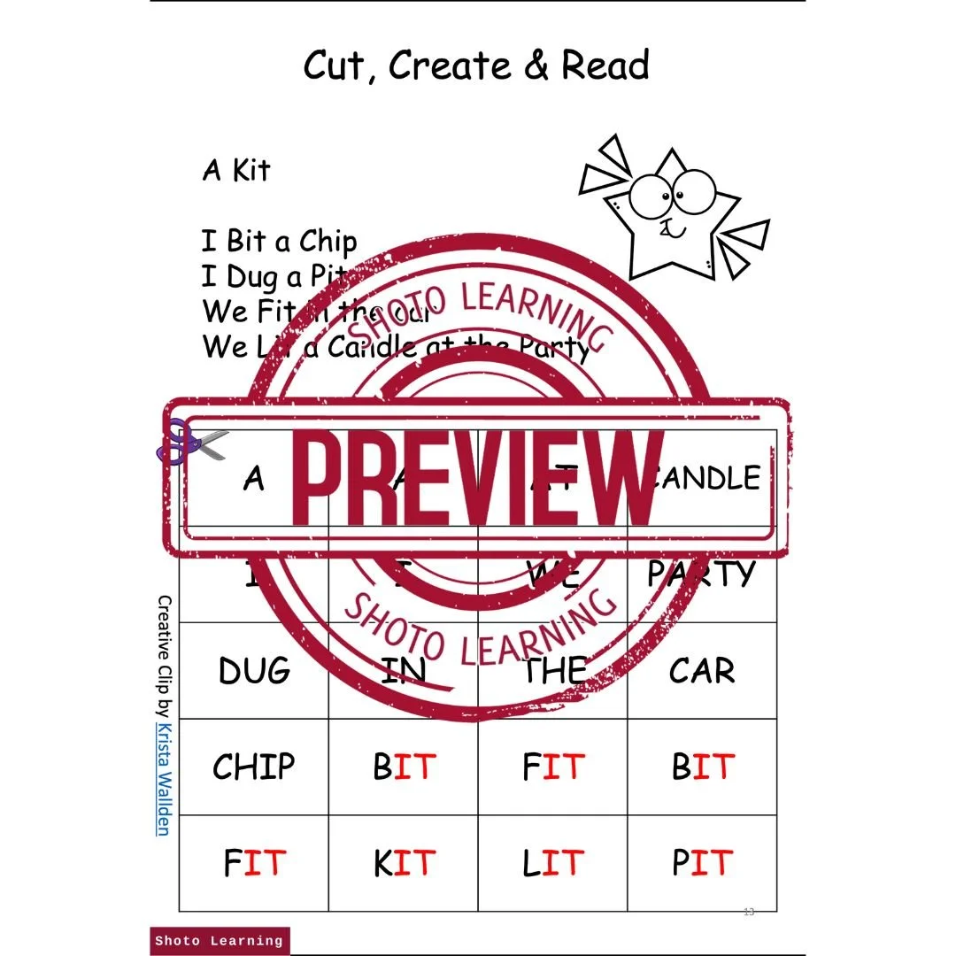 ET Word Family CVC Blend Worksheets – Reading & Writing
