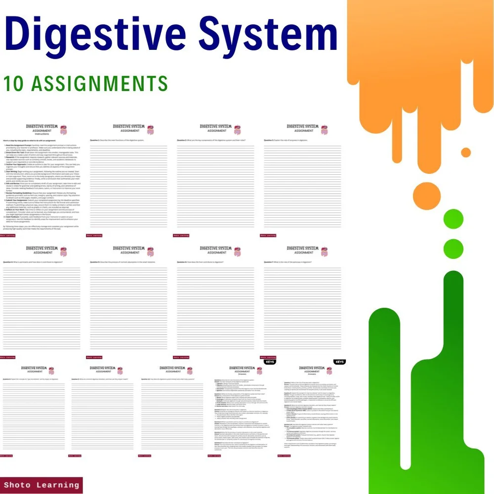Free Digestive System Poster for Kids & Students