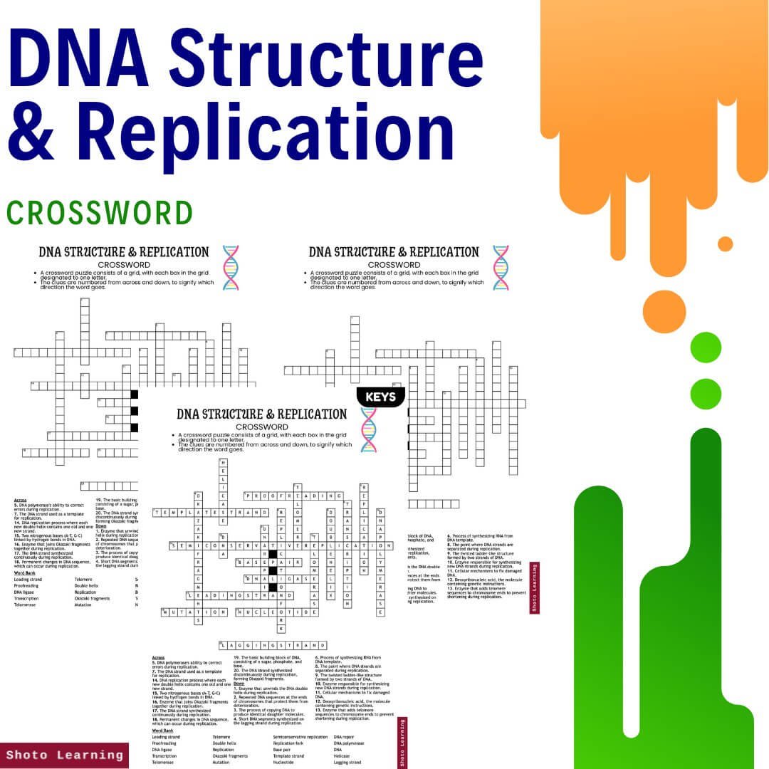 DNA Structure & Replication Mastery Worksheet | Fill in the Blank
