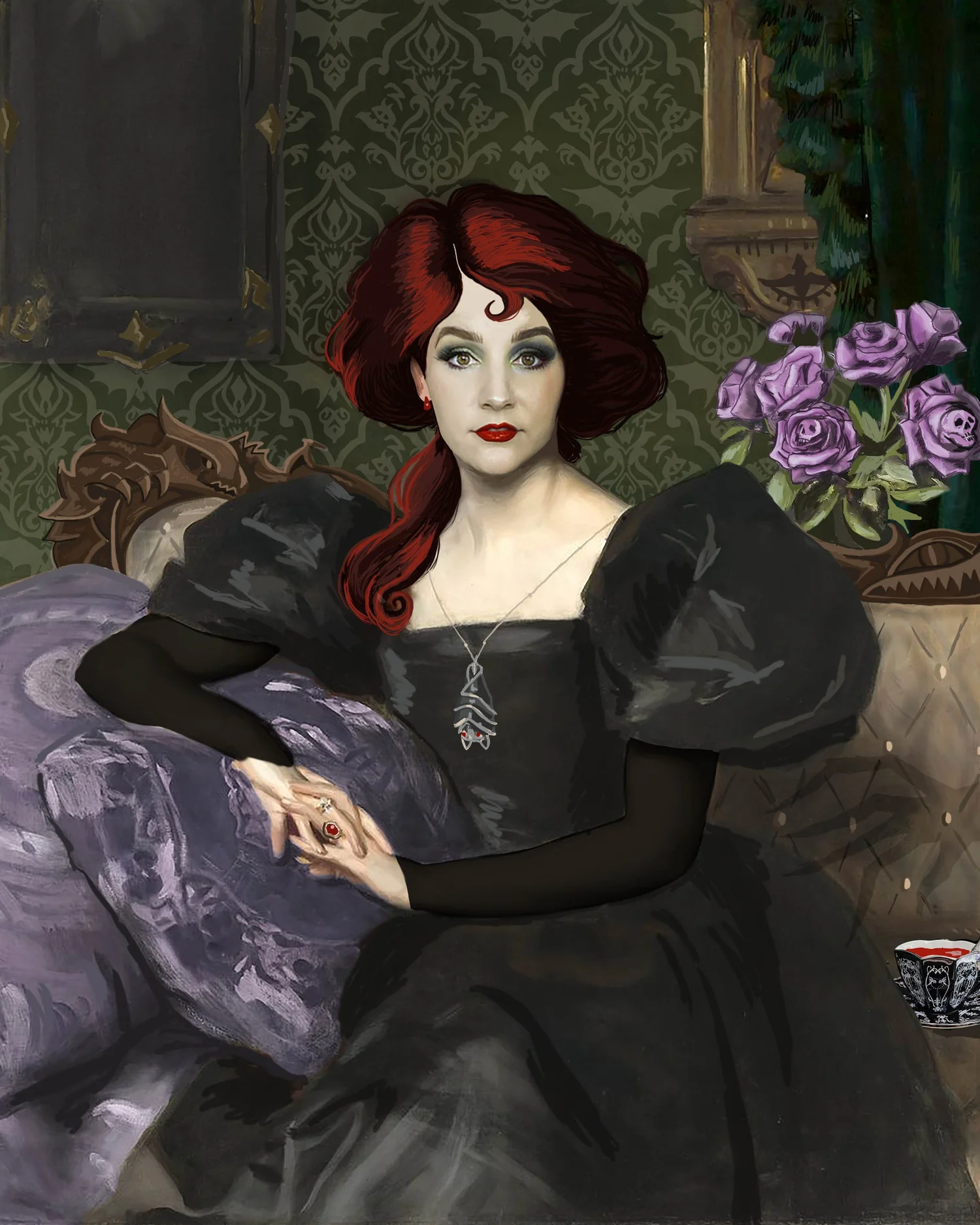 Creating your own spooky Haunted Mansion inspired portrait — Alyssa Bradley