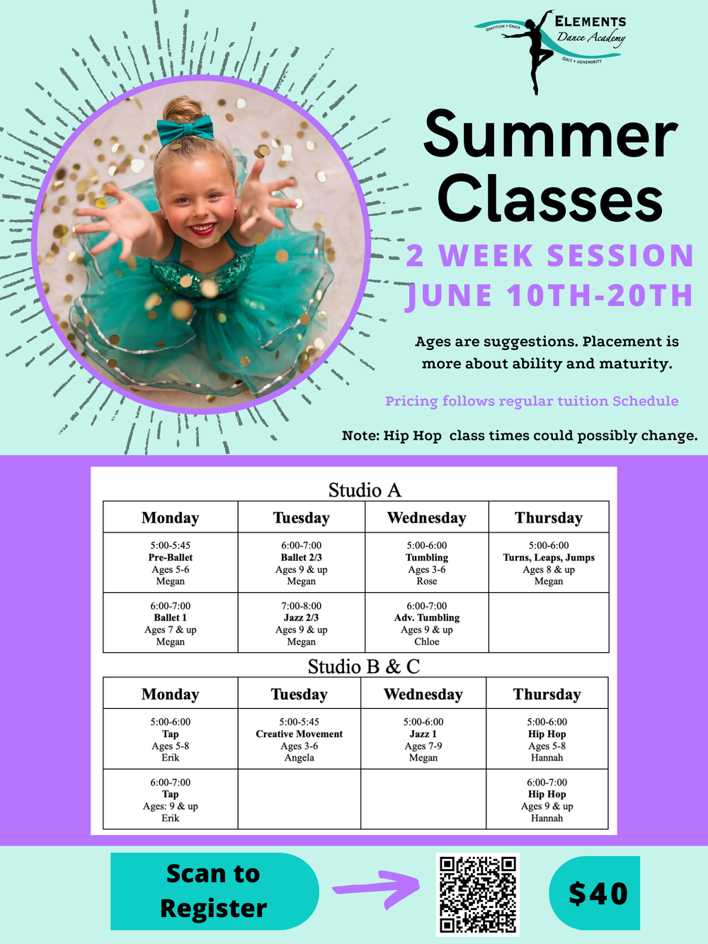 General 2 — Elements Dance Academy