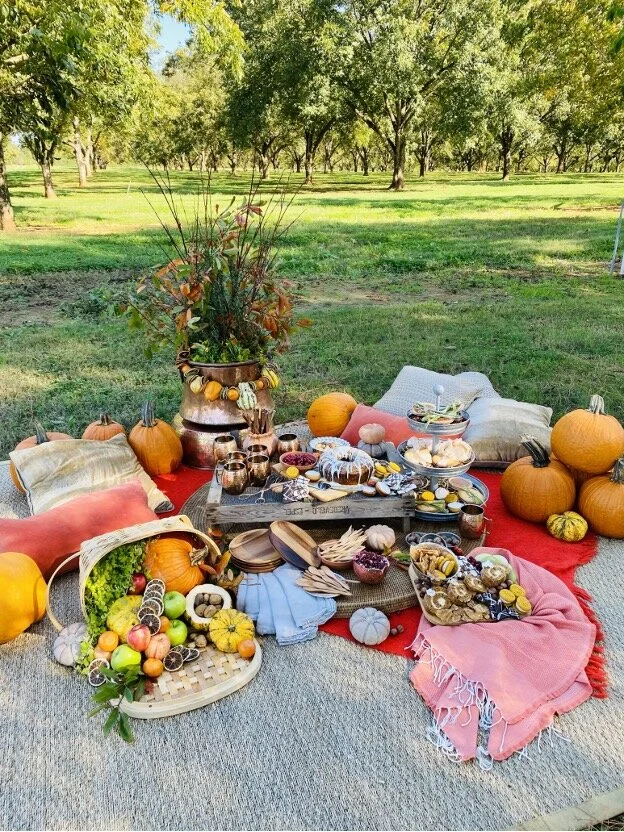 Open Air Thanksgiving Picnic in the Orchard — Carmen Johnston Gardens