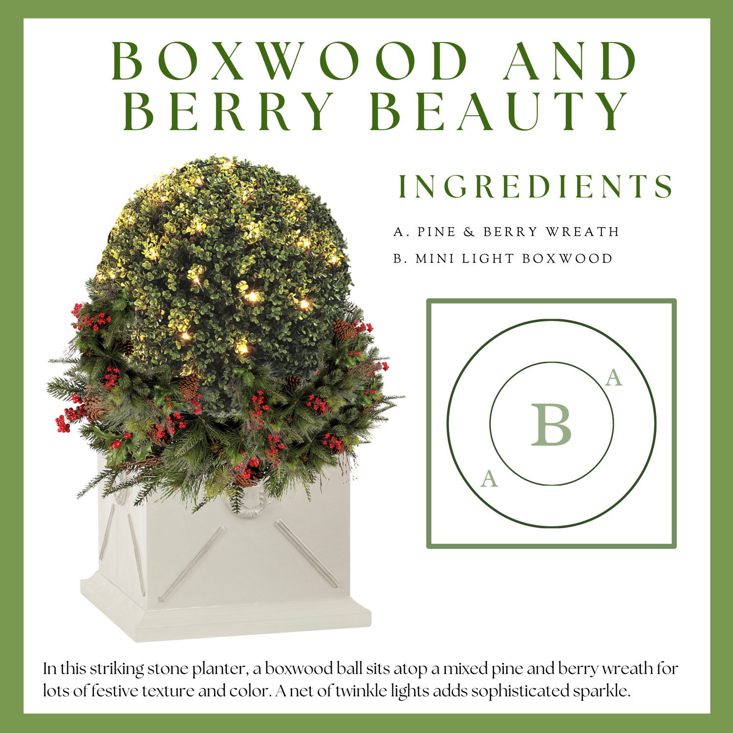 Deck the Holidays Container Collection — Carmen Johnston Gardens