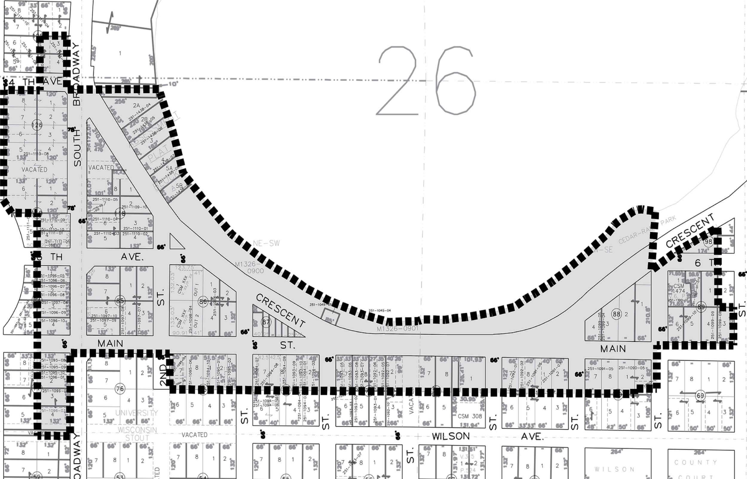 Map of BID — Downtown Menomonie