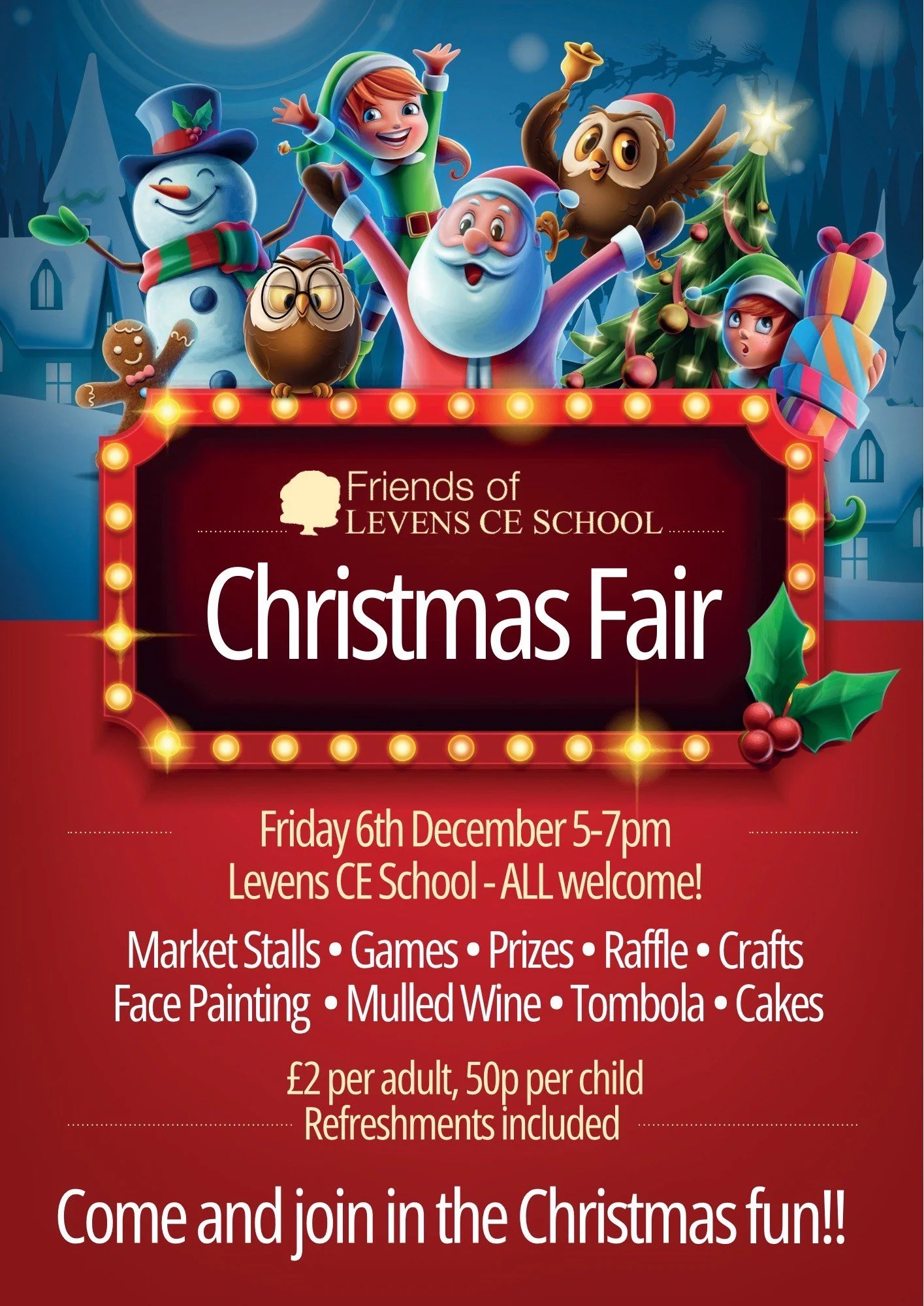 Friends Of Levens School Christmas Fair 2024 Levens Village