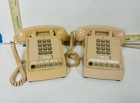 Beige Push-Button Desk Phones — Buy & Rent Theater Props & Scenery ...
