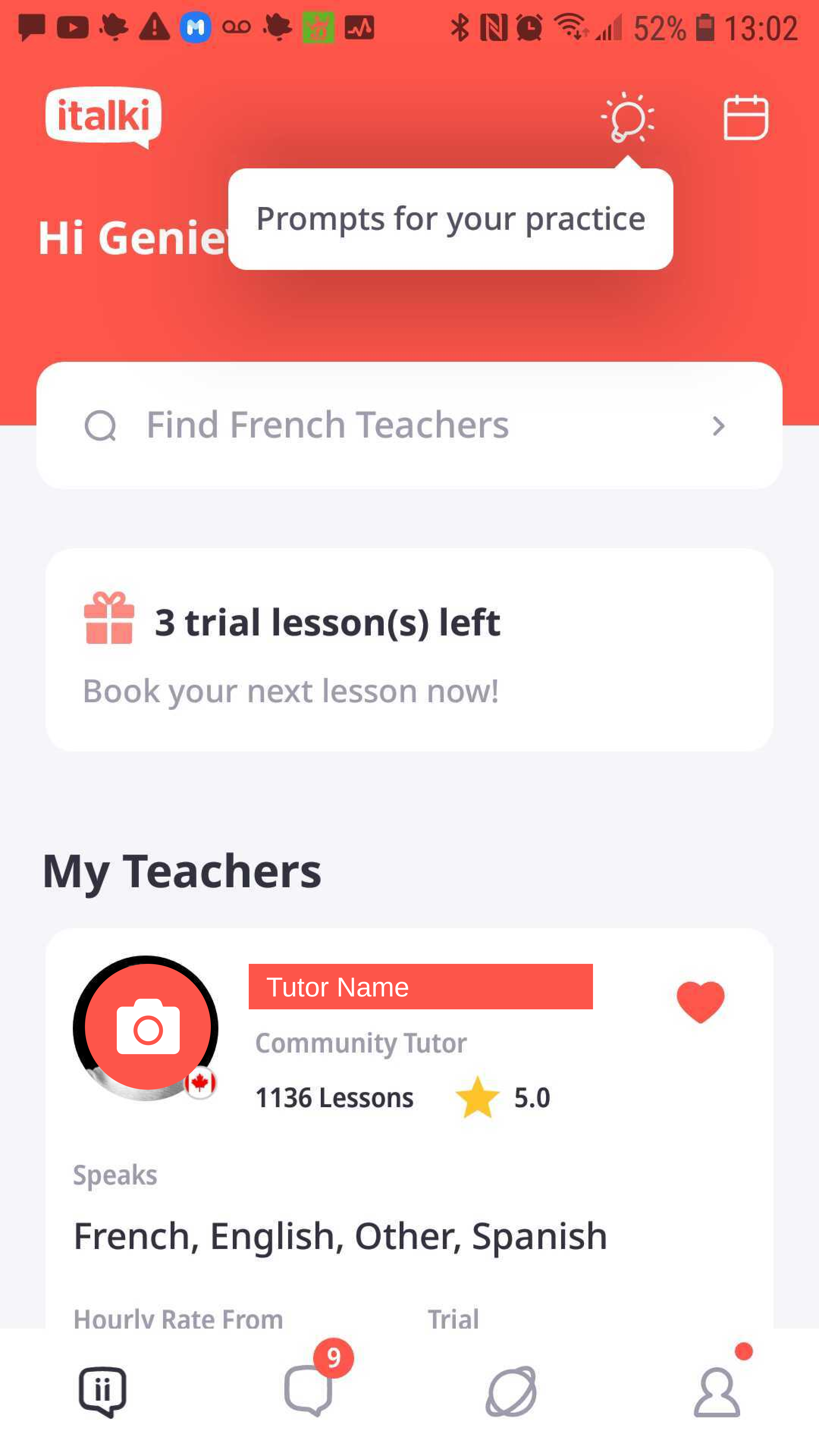 Language Learning — genieva | UX Designer