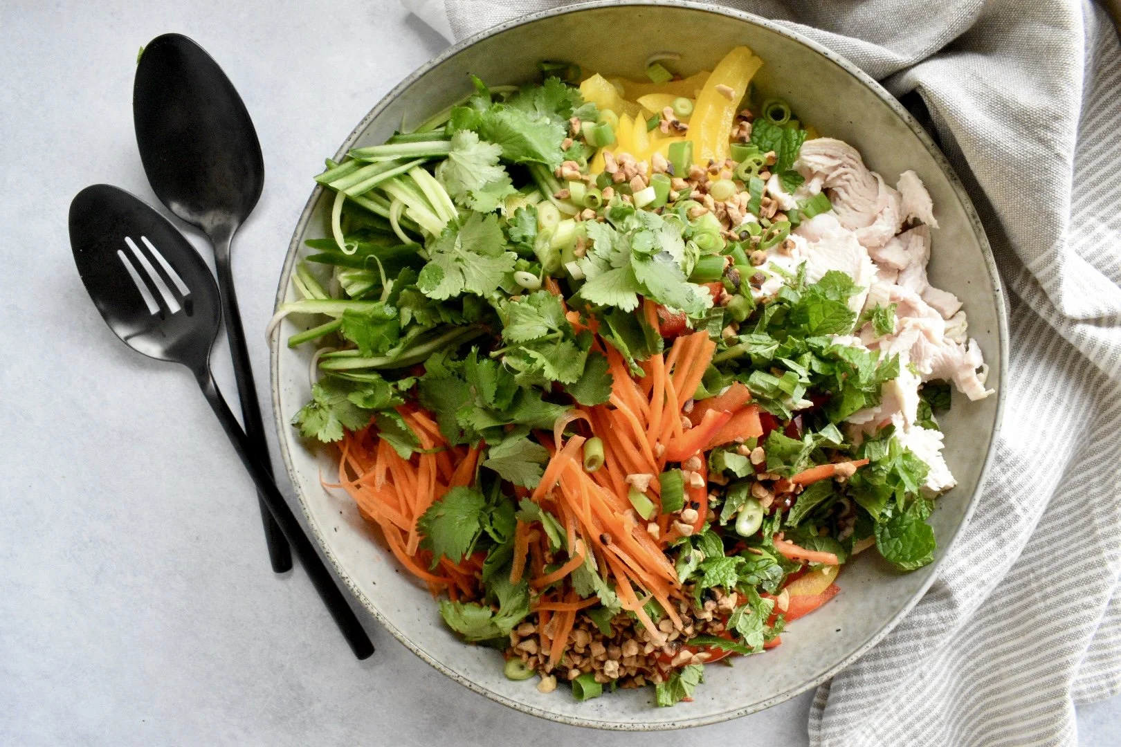 HEALTHY & FRESH PAD THAI WITH CHICKEN — Wholesome by Sarah