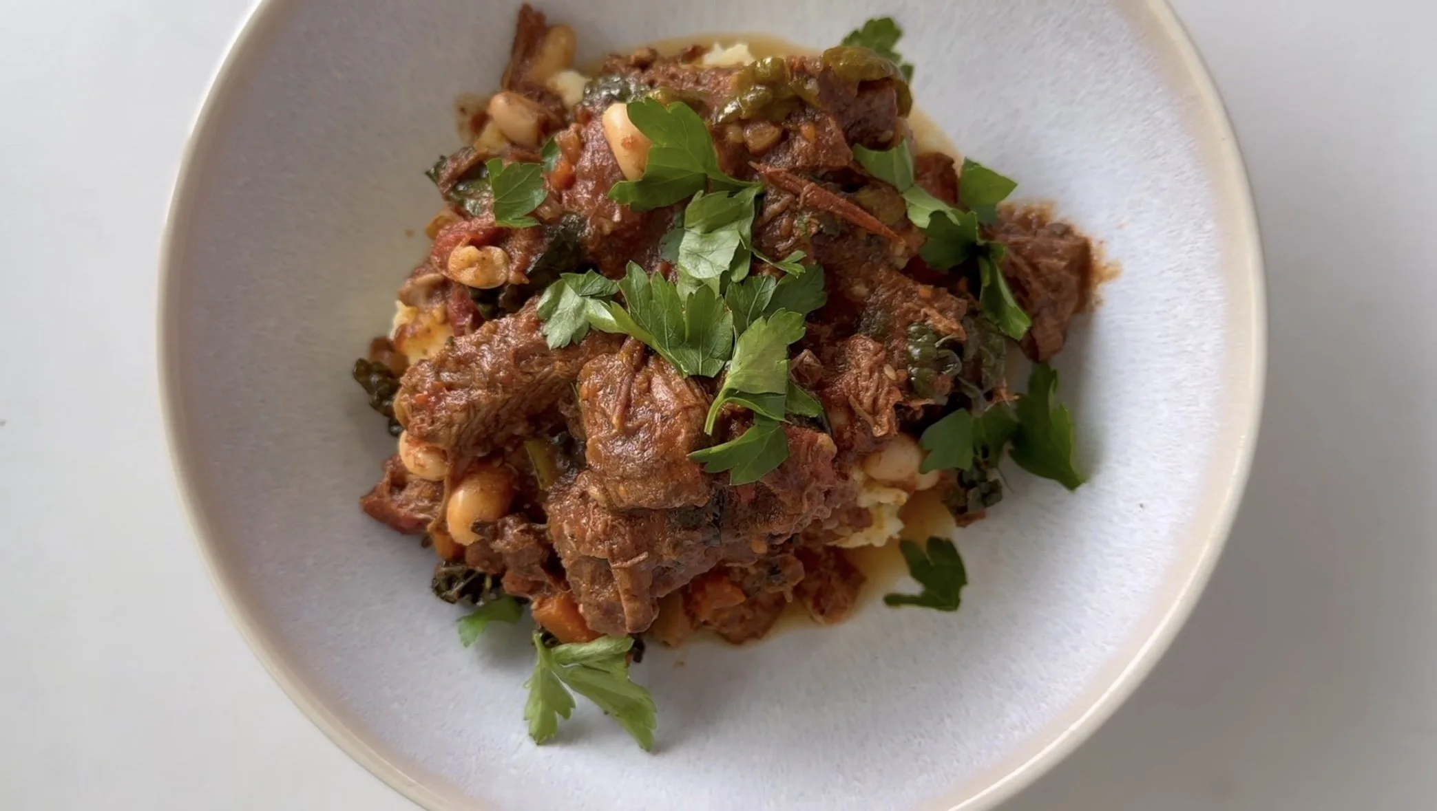 SLOW COOKER TUSCAN BEEF & WHITE BEAN RAGU — Wholesome by Sarah