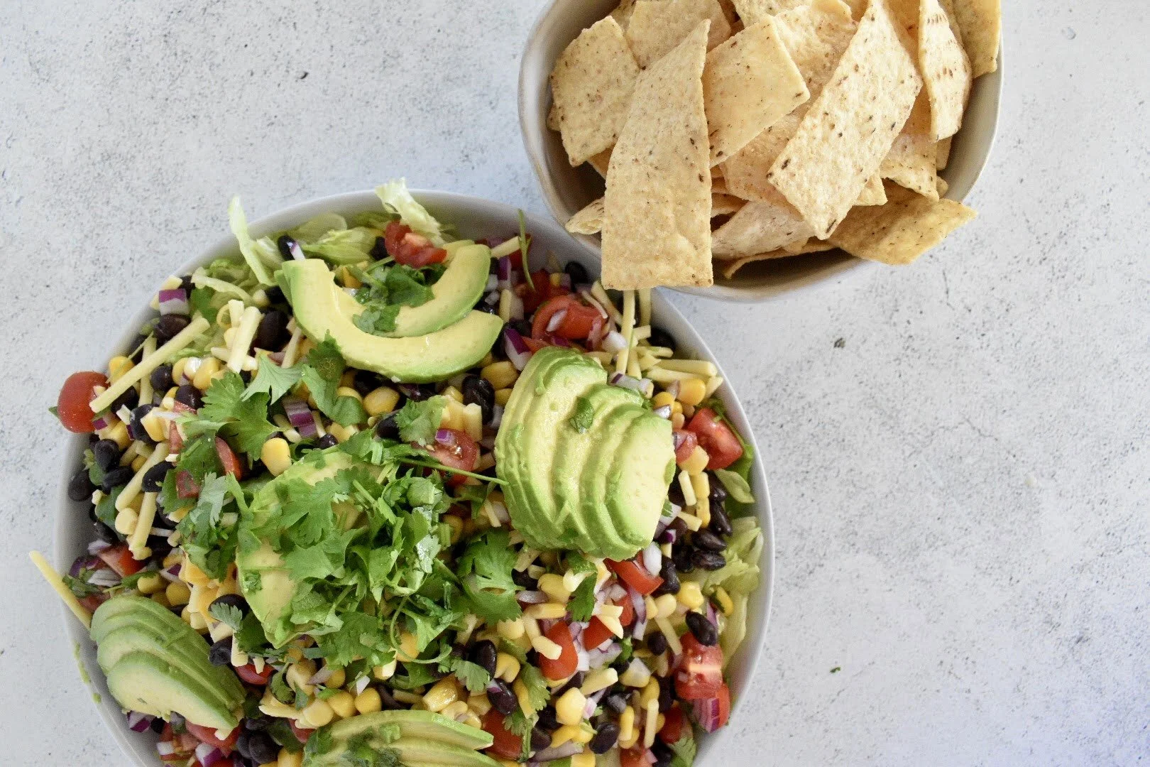 MEXICAN SALAD WITH TORTILLA CHIPS — Wholesome by Sarah