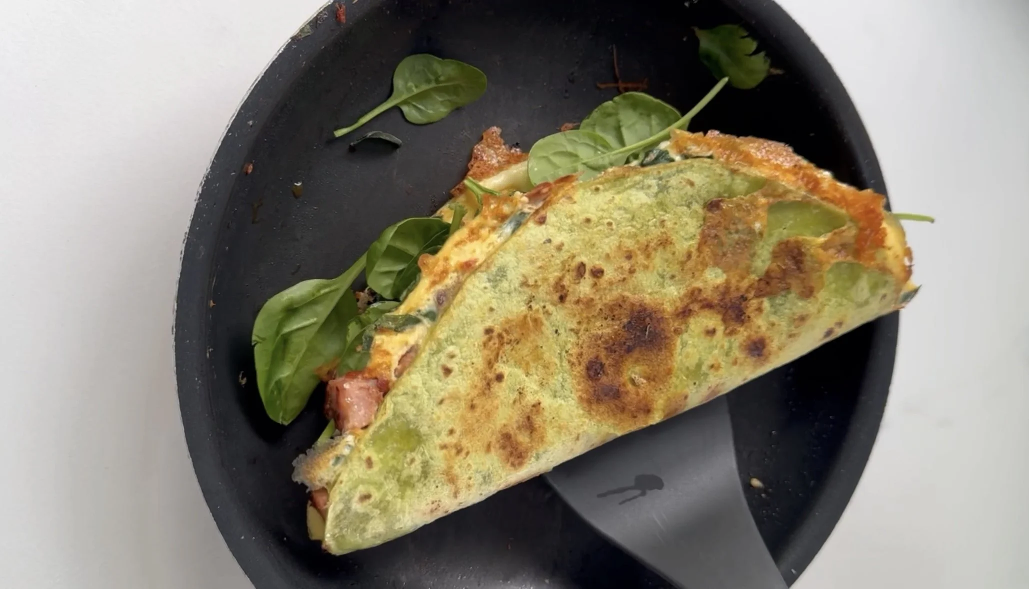 BACON, SUN-DRIED TOMATO & HALOUMI EGG FLIP — Wholesome by Sarah