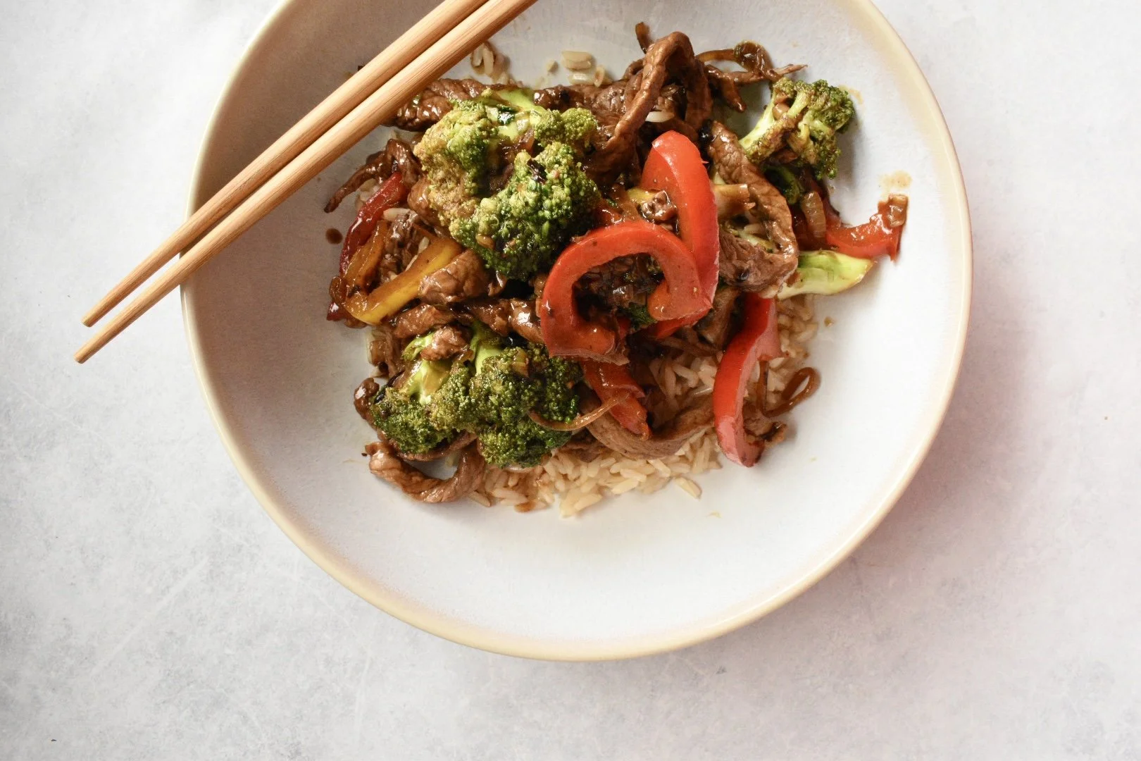BEEF & BLACK BEAN STIR-FRY — Wholesome by Sarah