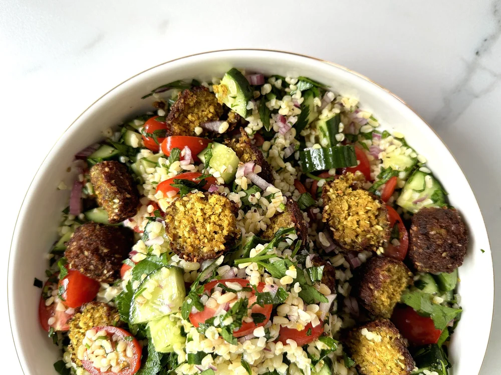 FALAFEL &TABBOULEH SALAD — Wholesome by Sarah