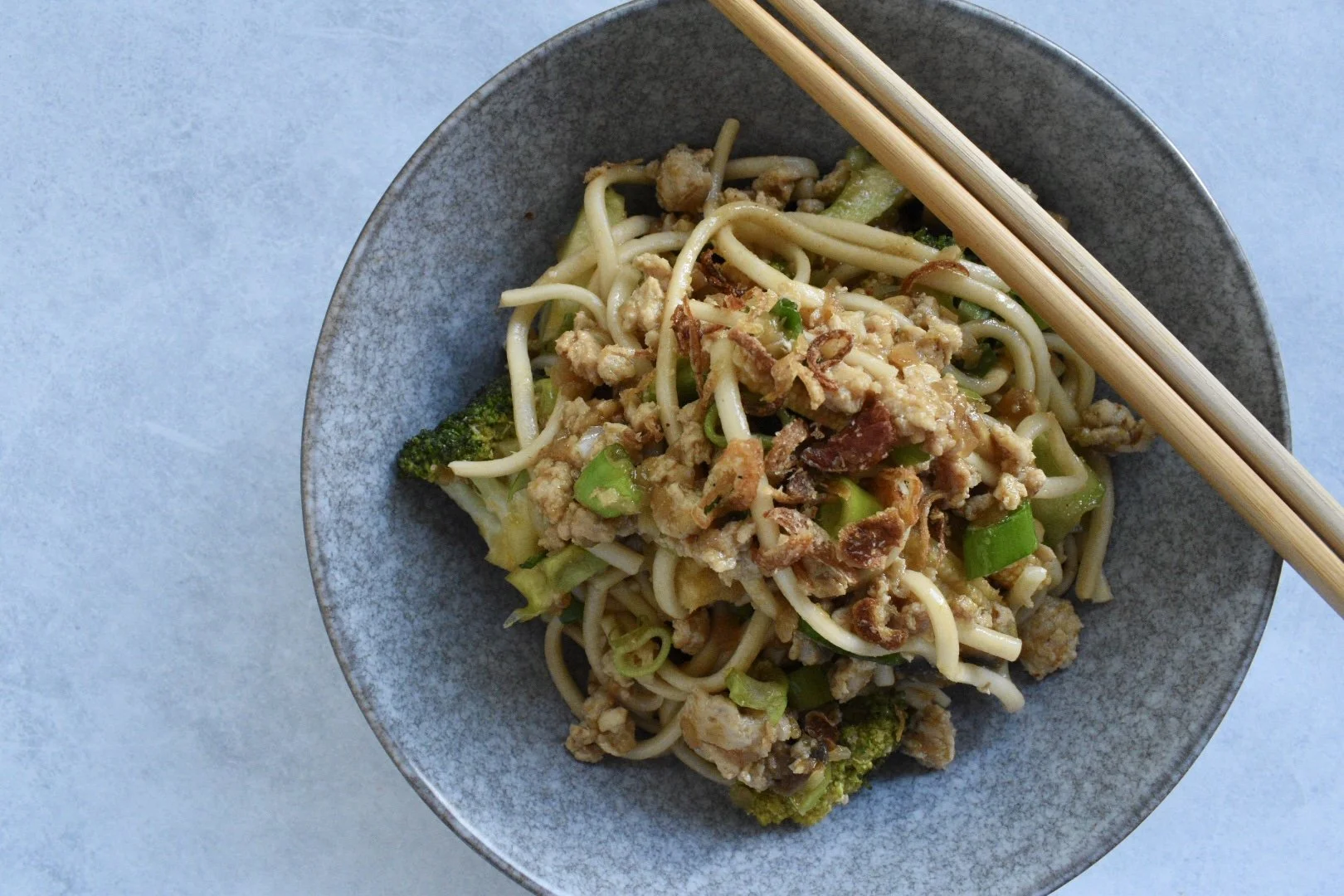 CHICKEN PAD THAI WITH UDON NOODLES — Wholesome by Sarah