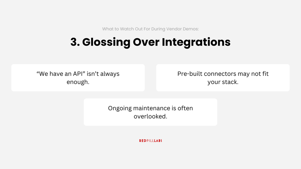 What to Watch Out for During Vendor Demos — Red Pill Labs | Software ...