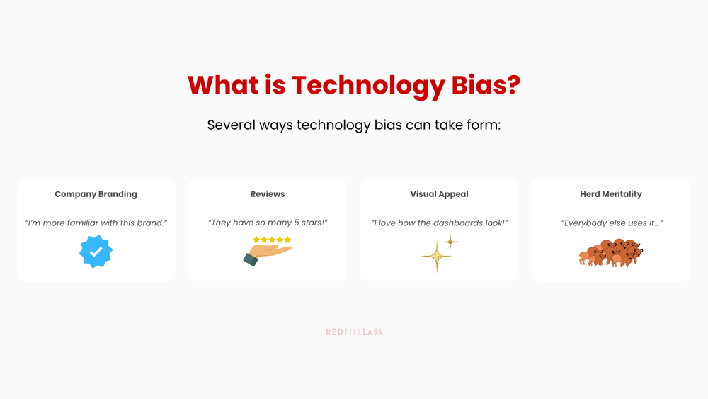 Understanding Technology Bias — Red Pill Labs | Software Selection ...