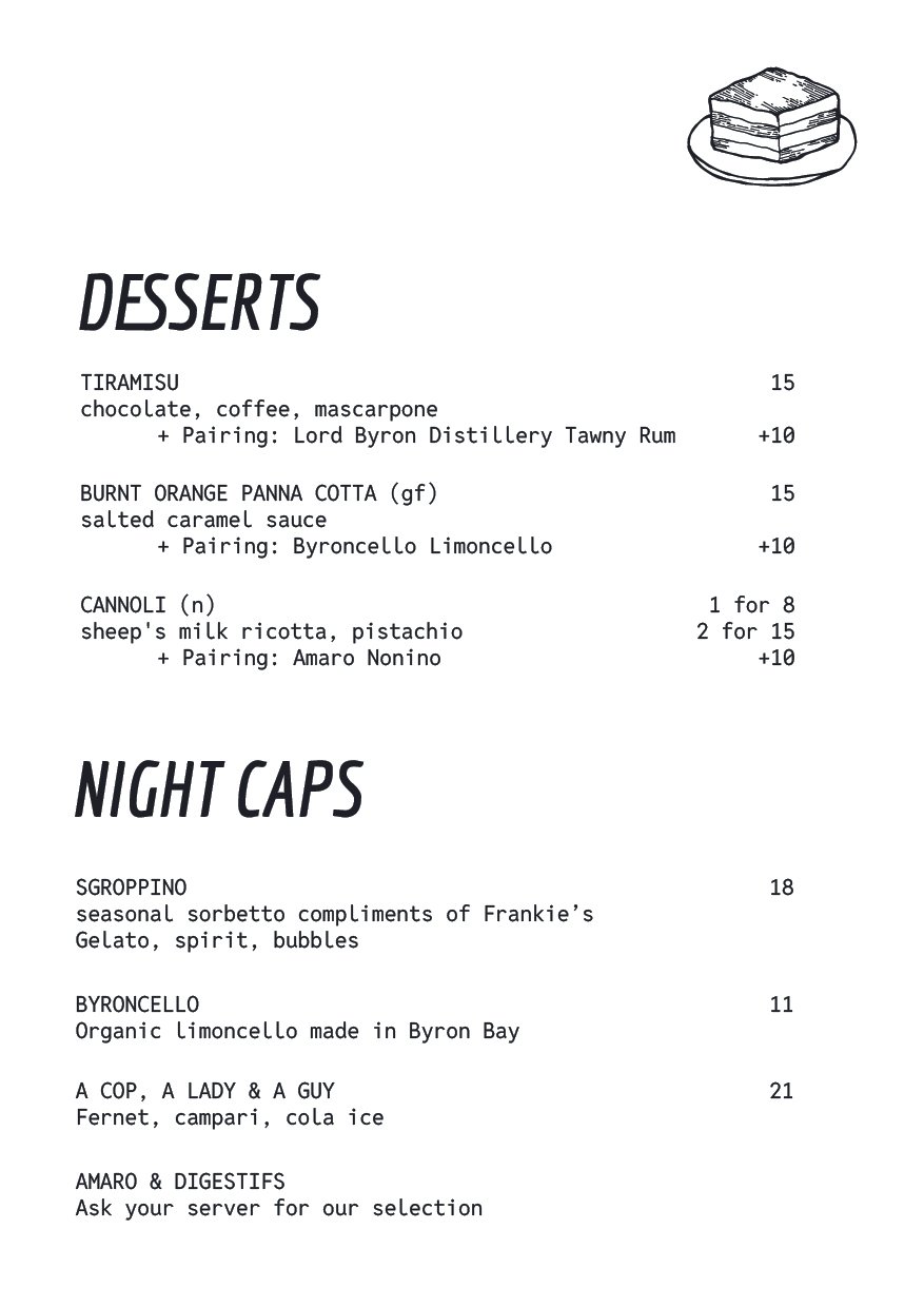 Menu — Bay Pizza Lab