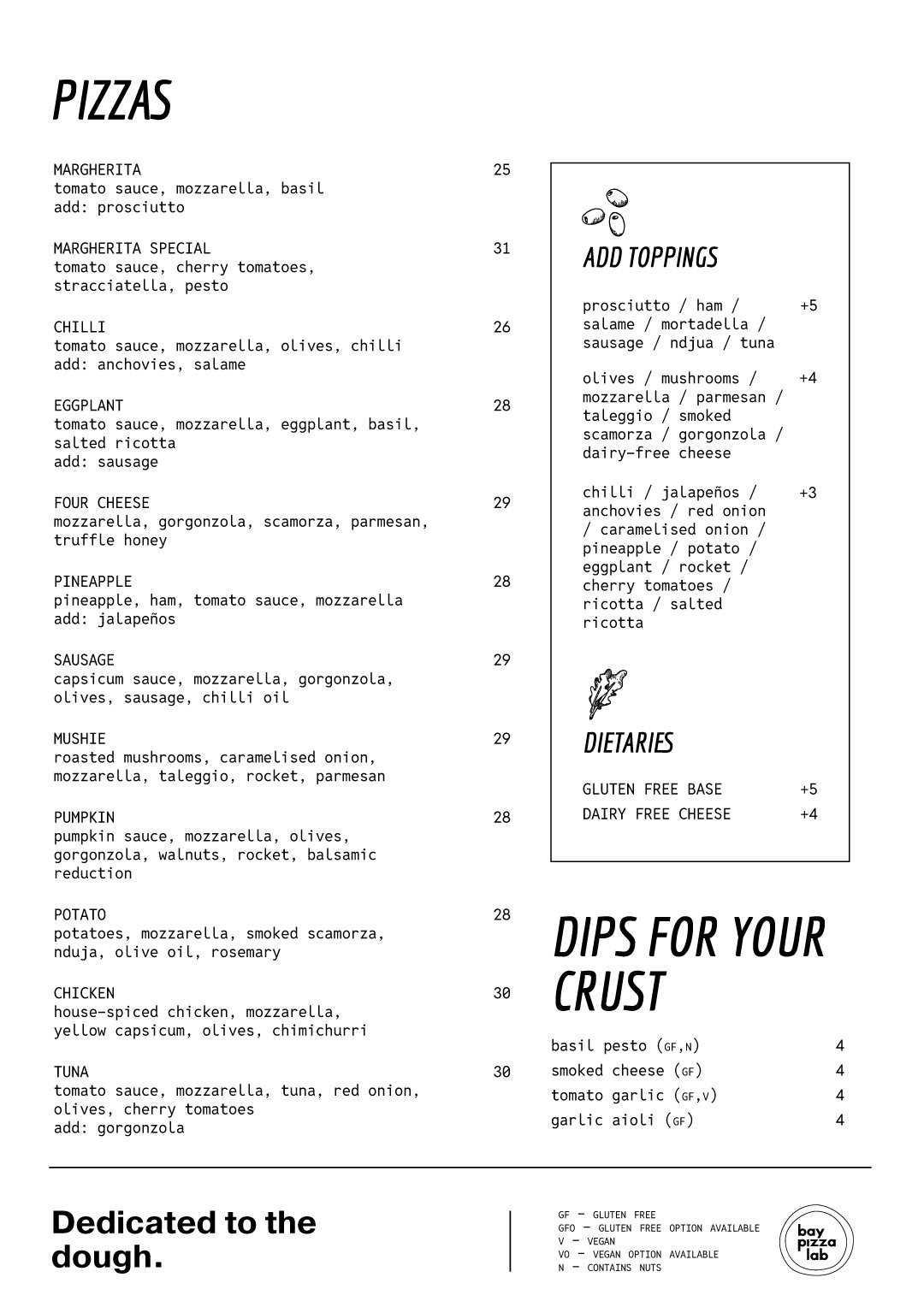 Bay Pizza Lab Menu | Pizza, Snacks, Drinks & More — Bay Pizza Lab