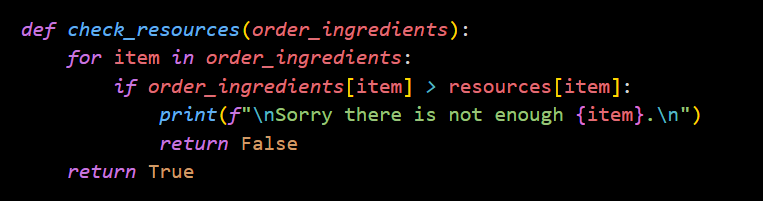 Coffee Machine Python — Matt Millsaps