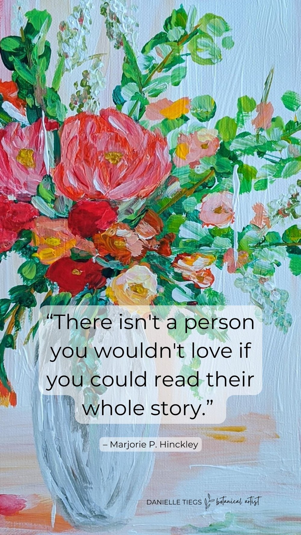 February Phone Lock Screen — Danielle Tiegs Art