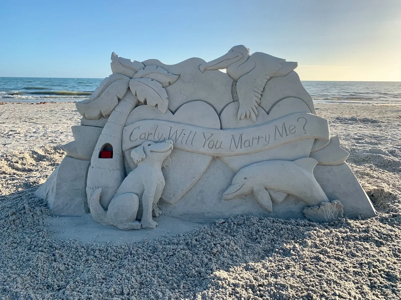 Sand Castles & Sculptures For Marriage Proposal | Sand Art — Team ...