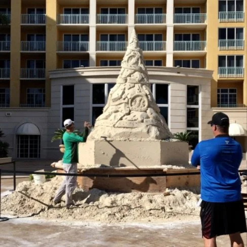 How To Build A Sand Sculpture | Our Process | Sandcastles — Team ...